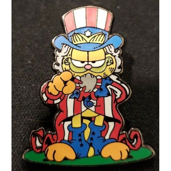 Jewelry | Willabee Ward Pin 0023 Garfield Cat Dressed As Uncle Sam ...